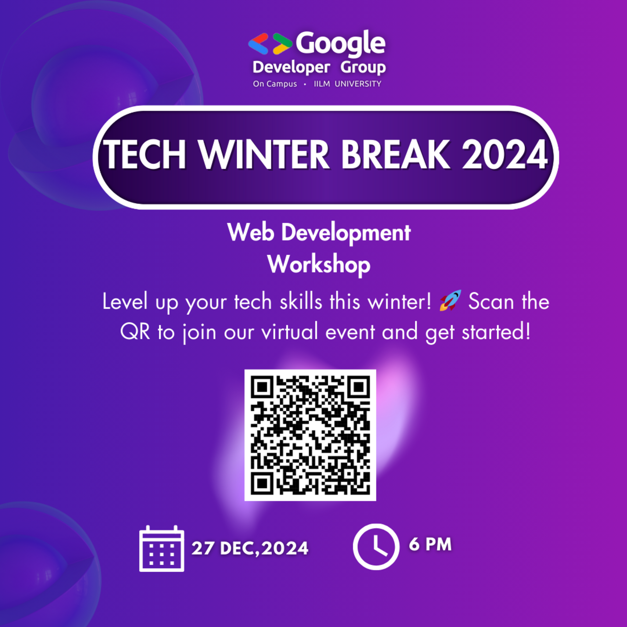 See Tech Winter Break - GDG On Campus IILM University at Google Developer Groups GDG on Campus ...